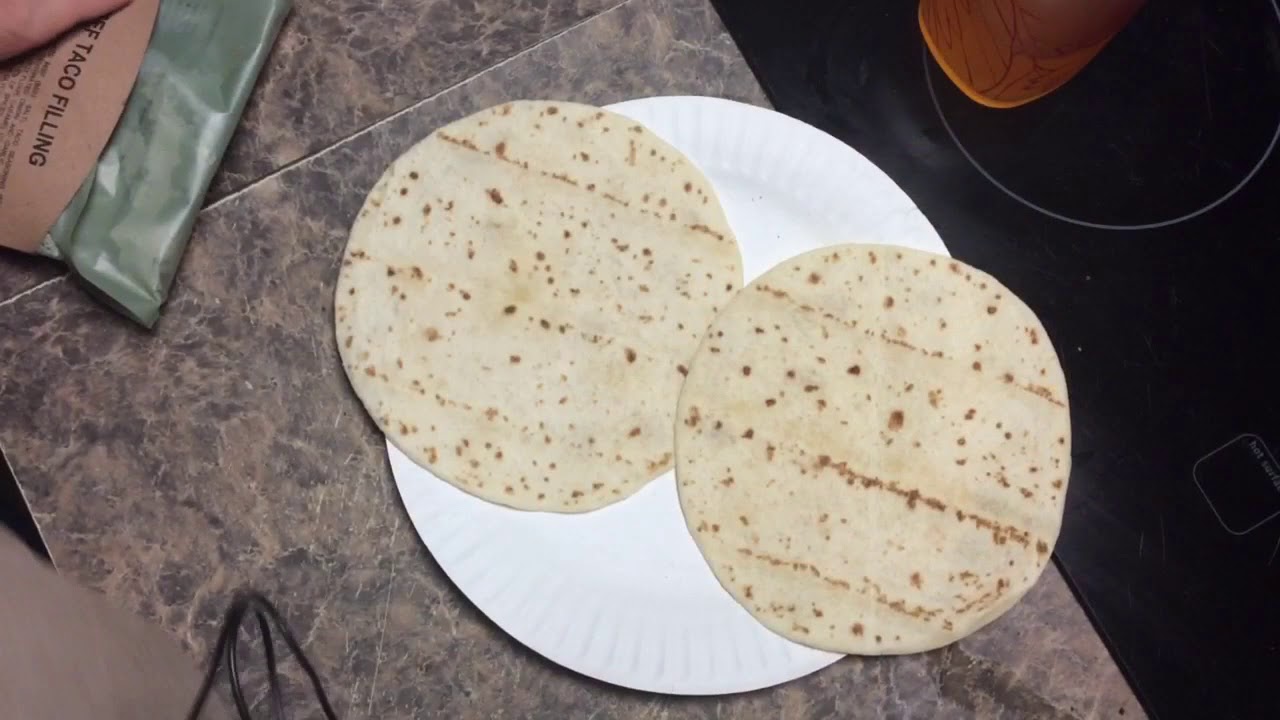 MRE Beef Taco Menu #6 - YouTube