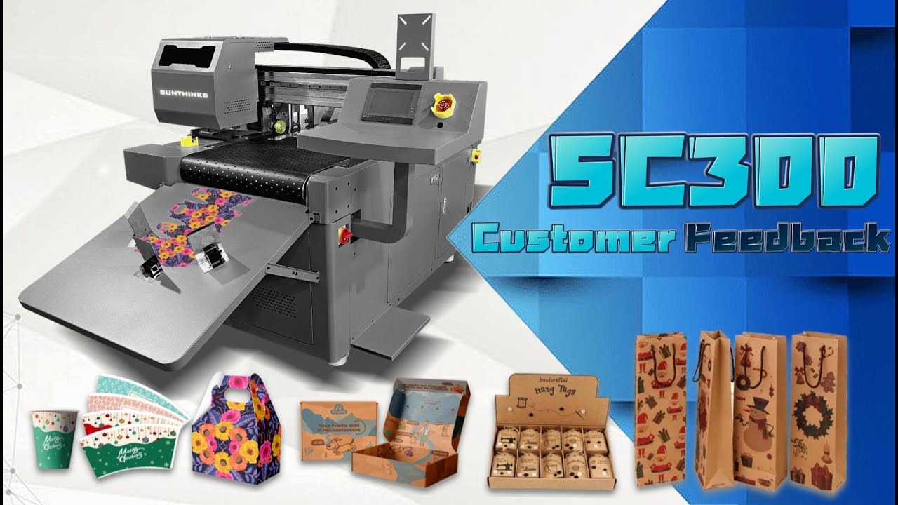 Customer Feedback Video of SC300 single pass printer for Paper bowls ...