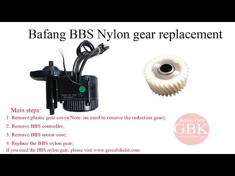 Bafang BBS01 BBS02 Nylon gear replacement - YouTube