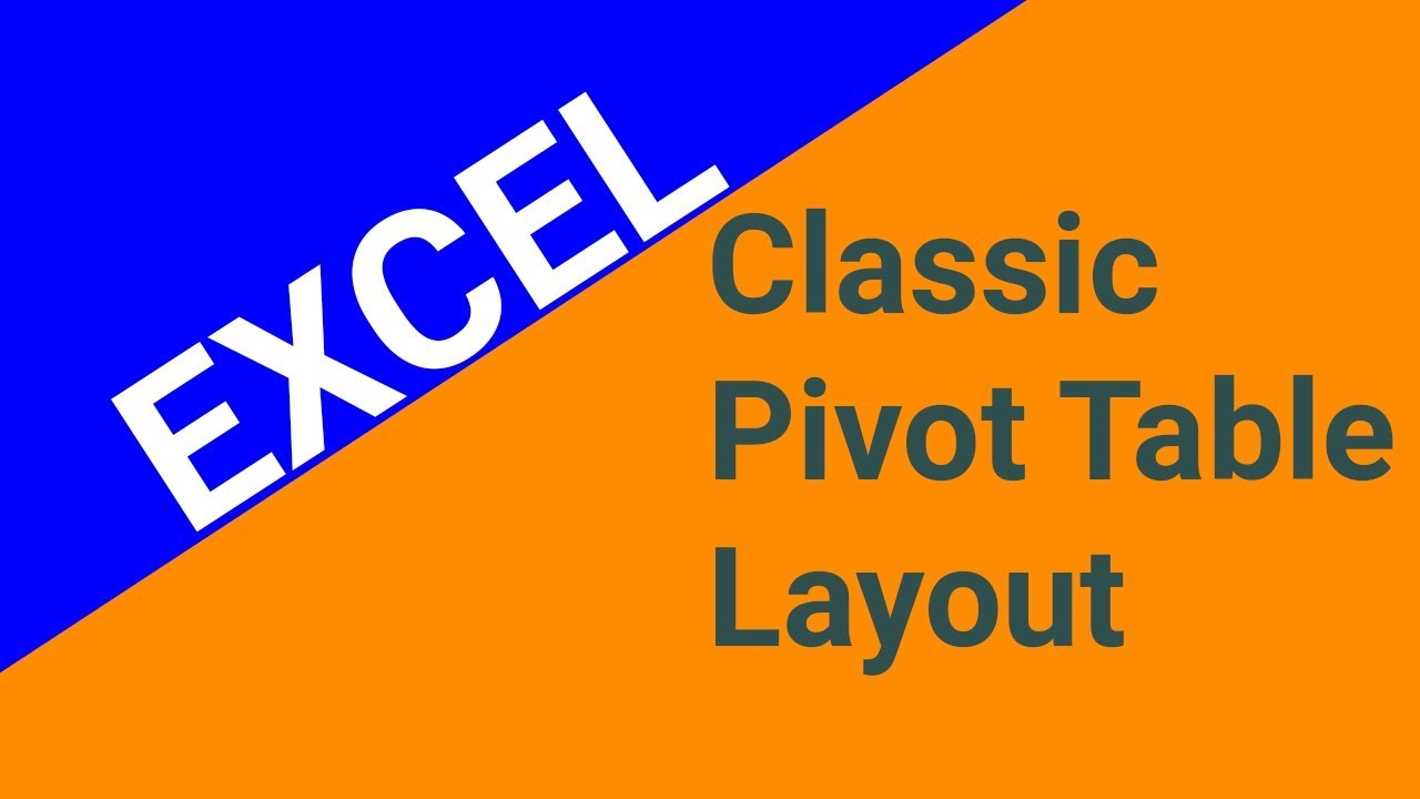Classic Pivot Table Excel YouTube classic-pivot-table-excel-youtube