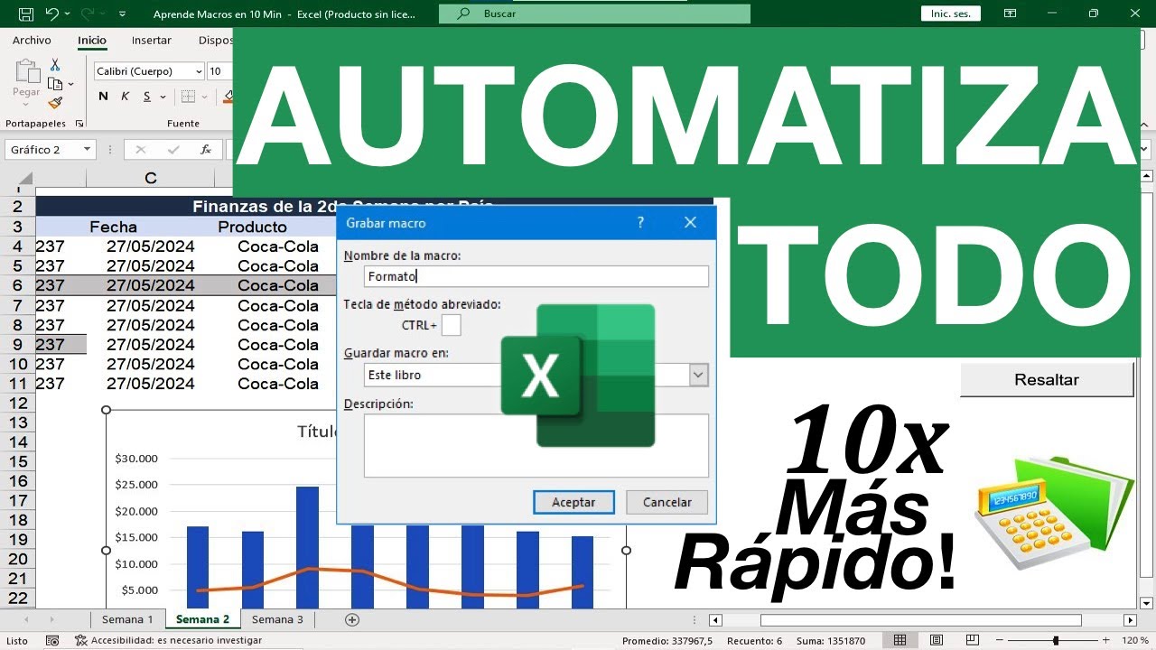 👊🏻 Aprende MACROS en Excel en CASI 10 minutos 🕙 Utilizando EJEMPLOS del 🌎 MUNDO Real - YouTube