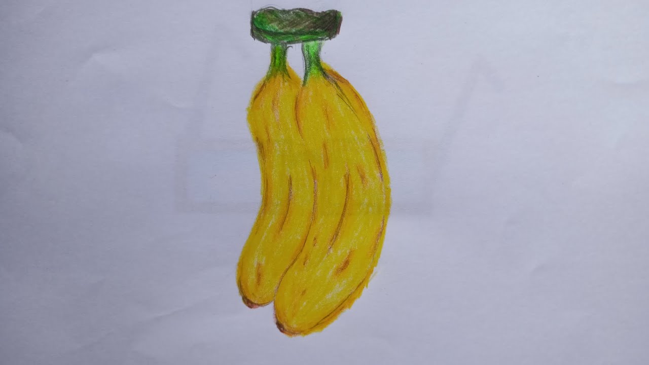 How to draw a banana step by step - YouTube