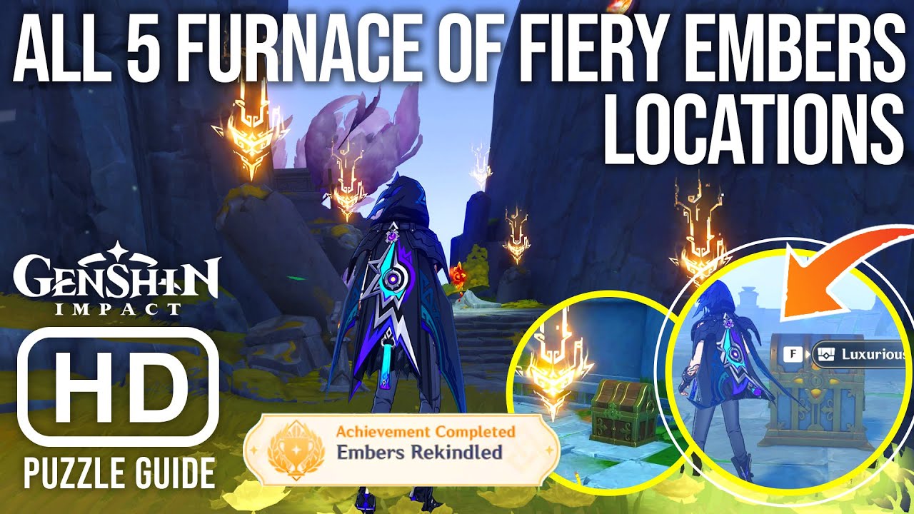 All 5 Furnace of Fiery Embers Location (Puzzle Full Guide) Genshin ...