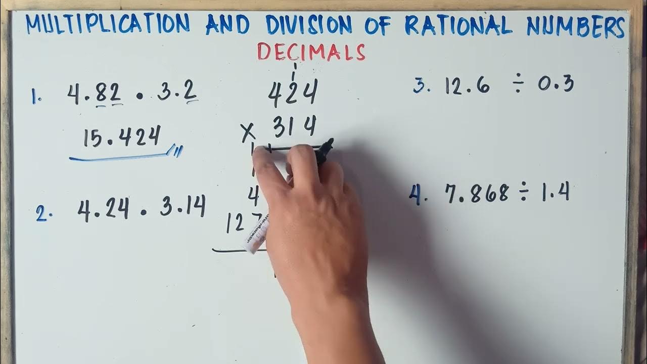 Multiplication and Division of Rational Numbers | Decimals | Grade 7 ...