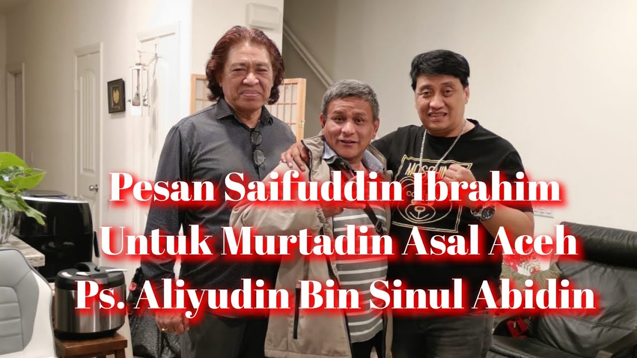 PESAN SAIFUDIN IBRAHIM UNTUK HIDUP DALAM YESUS - YouTube