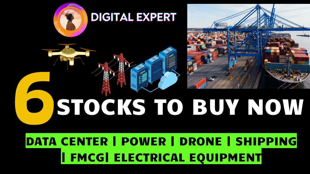 6 Stocks from each sector | Data Center | Power | Agri Drone | FMCG ...