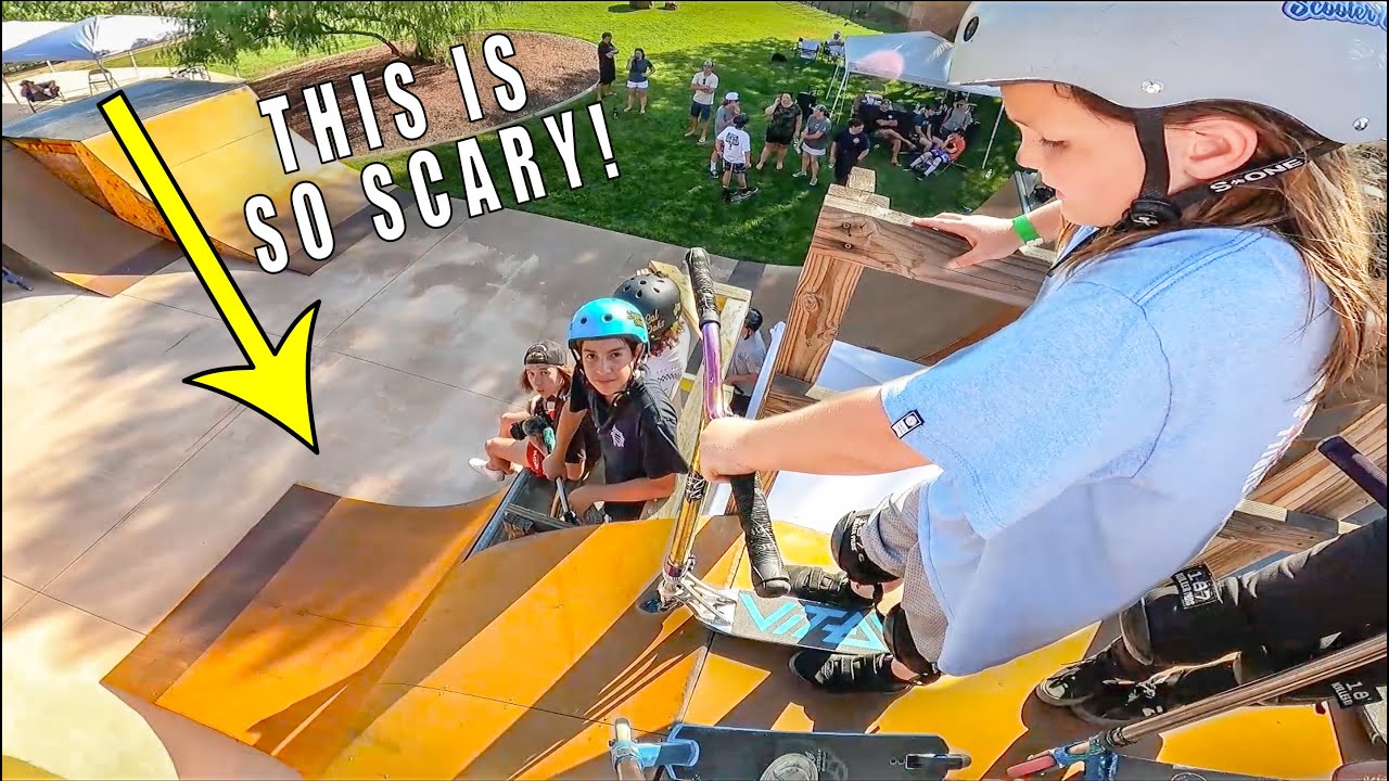 HUGE BACKYARD SKATEPARK DROP IN! - YouTube