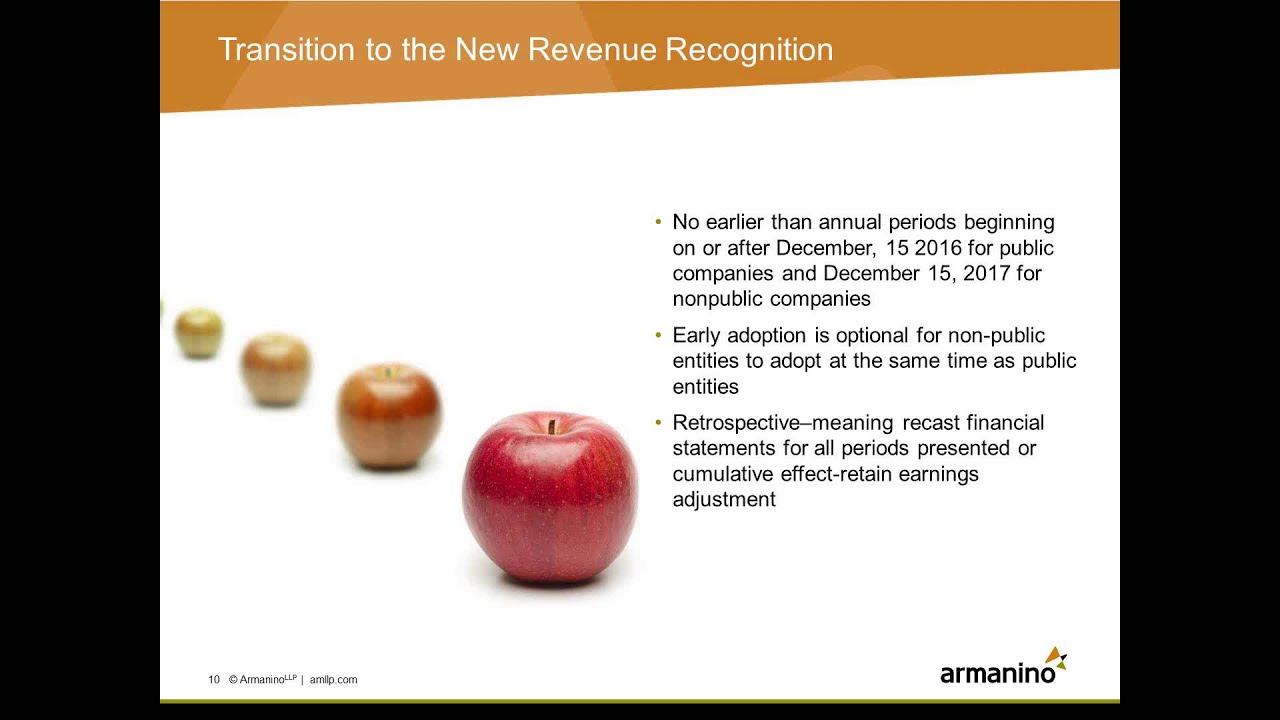 Revenue Recognition New Standards You Need to Know - YouTube