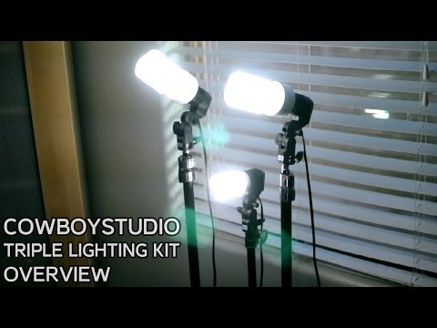 Lighting for your YouTube videos! CowboyStudio Triple Lighting Kit ...