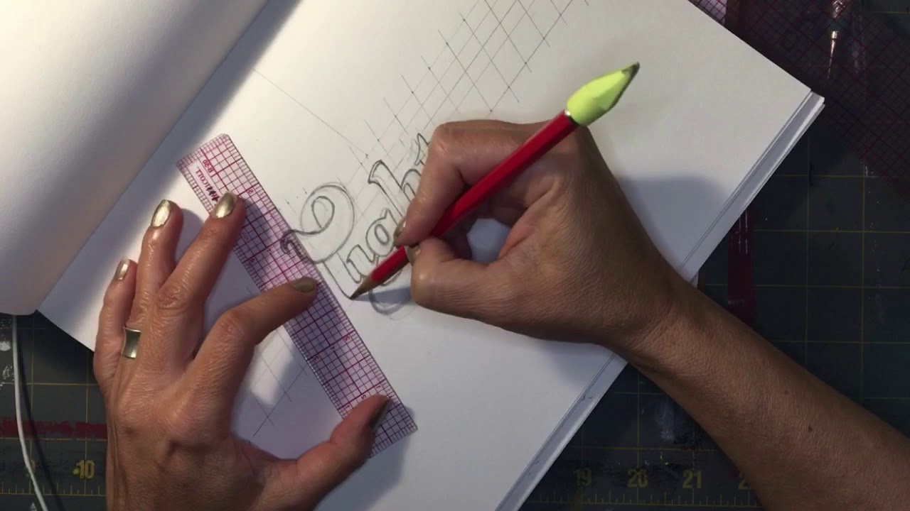 Hand Lettering Speed Drawing + Jolene Todd Terje Remix - YouTube