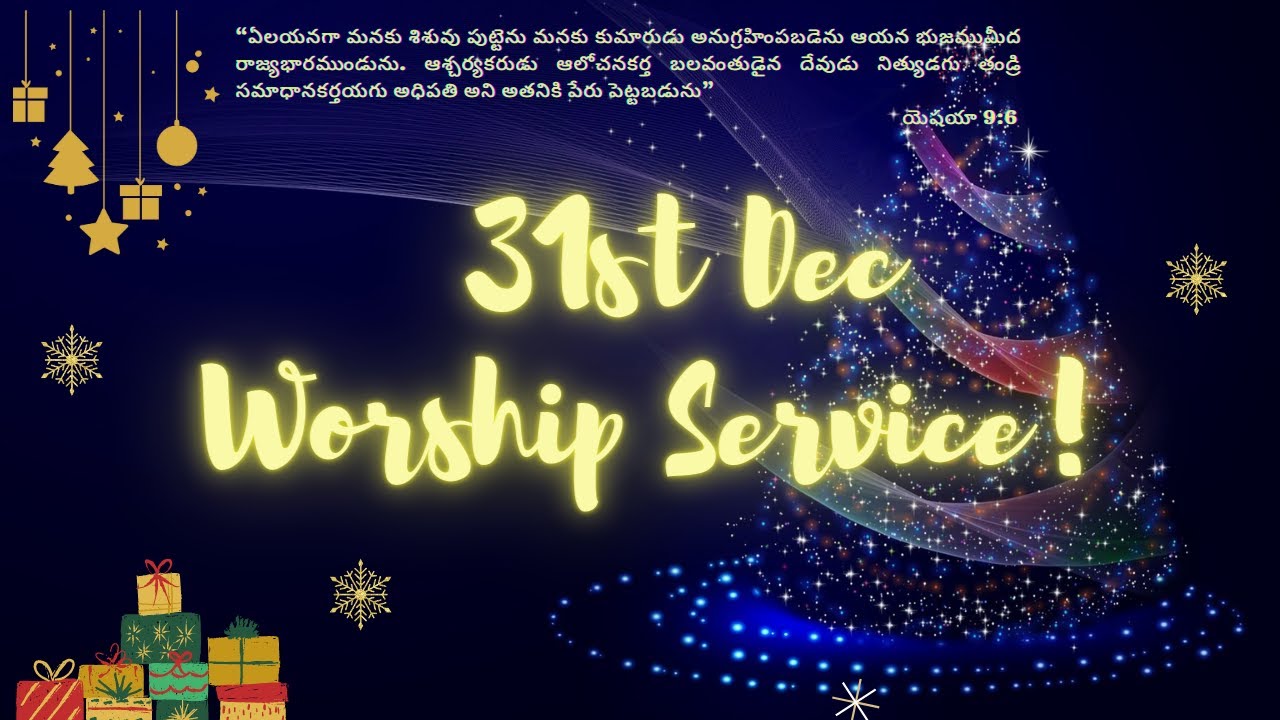 31 Dec Night Worship Service message by Bishop John Gollapalli - YouTube