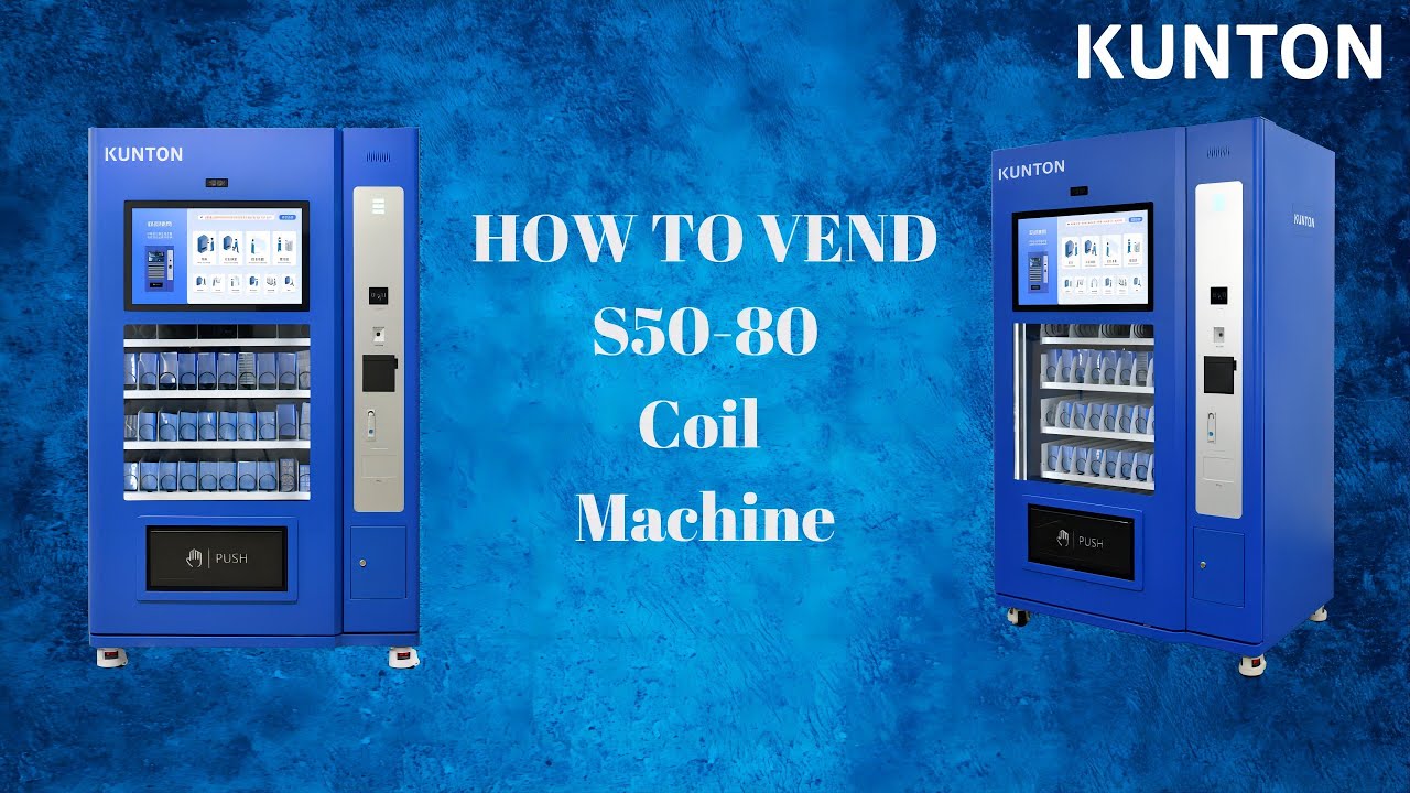 How to vend KUNTON Coil Vending Machine S50-80 (Withdraw Guide) - YouTube