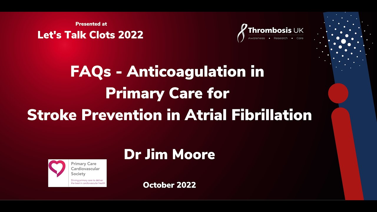 FAQs: Anticoagulation in Primary Care for Stroke Prevention in AF - YouTube