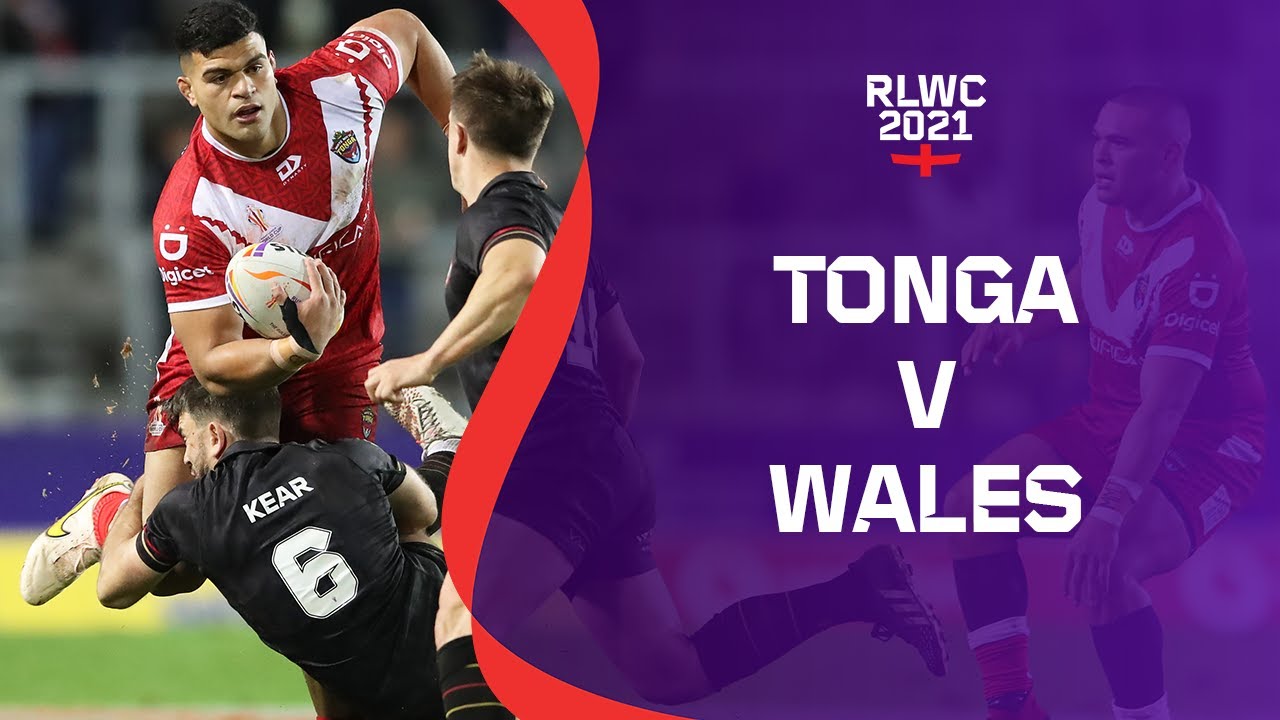 Tonga play Wales in Round 2 in Group D | RLWC2021 Cazoo Match ...