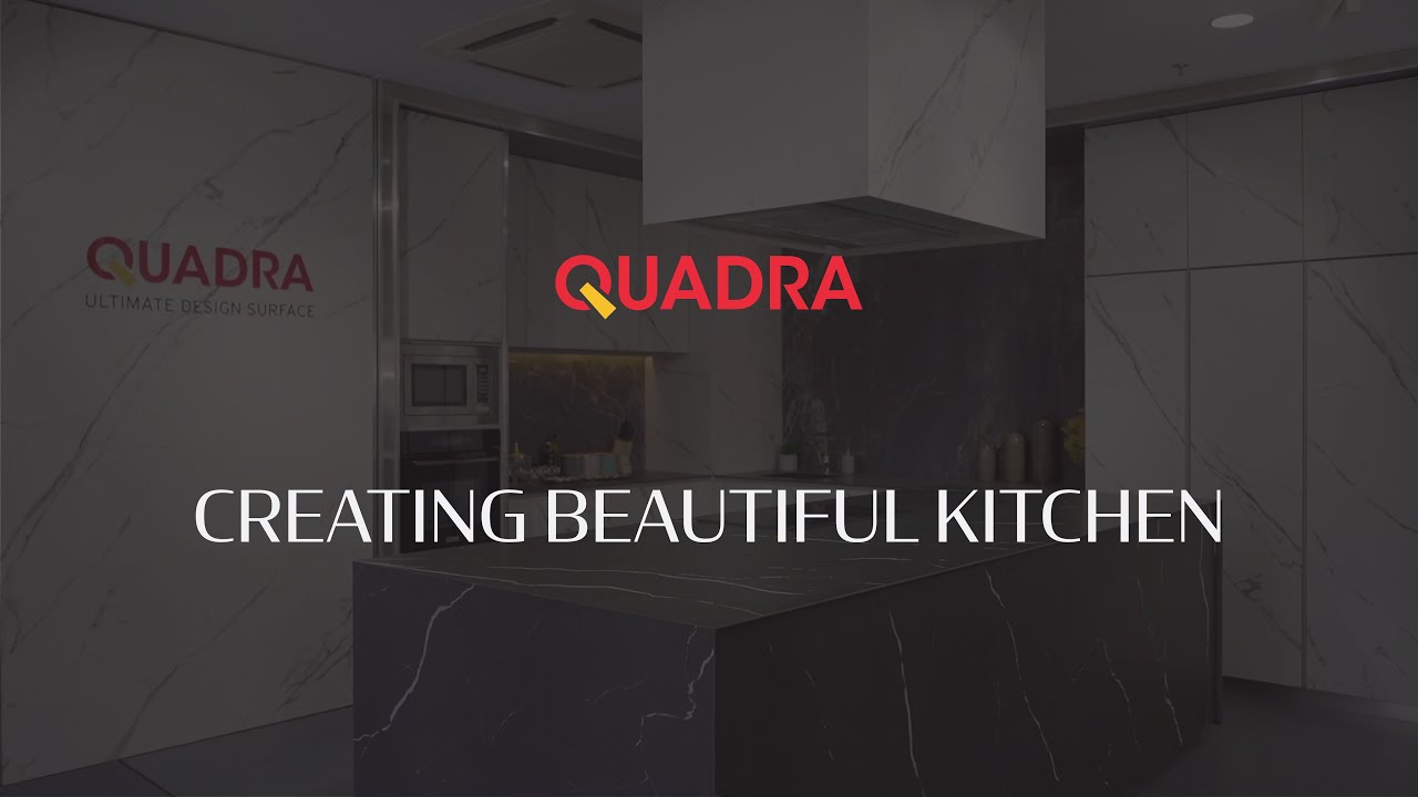 CREATING BEAUTIFUL KITCHEN BY QUADRA ULTIMATE DESIGN SURFACE - YouTube