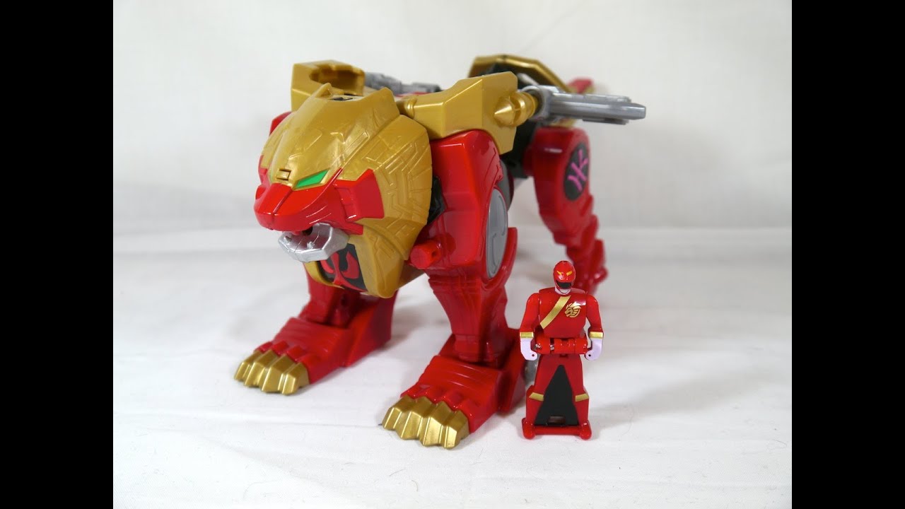 Review: Wild Force Red Lion (Power Rangers Super Megaforce) - YouTube