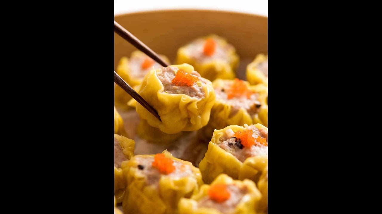 Chicken Siu mai dim sum recipe 香港烧卖 - YouTube