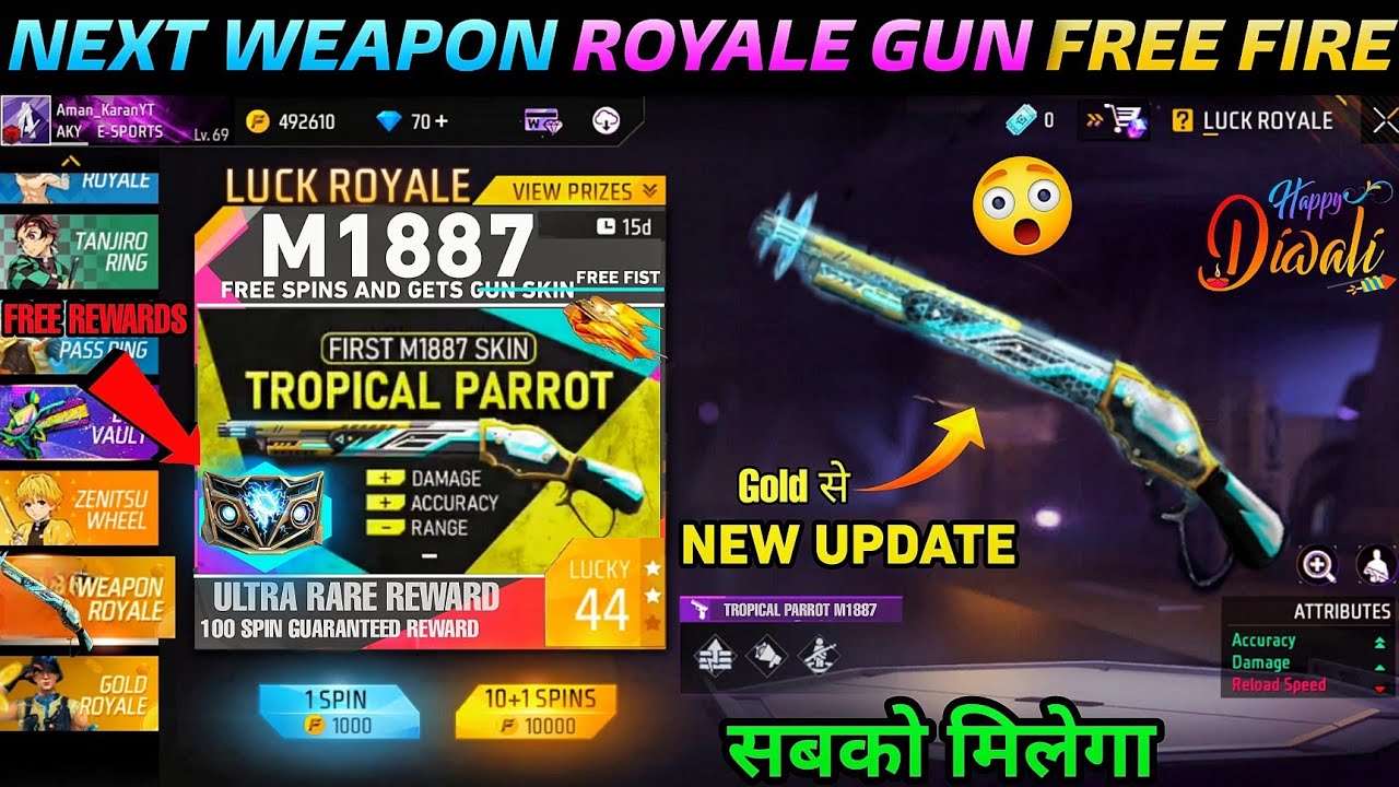 FF Max 🔥 Next Weapon Royal 🥳 Free Rewards | Event Free Fire India | FF ...