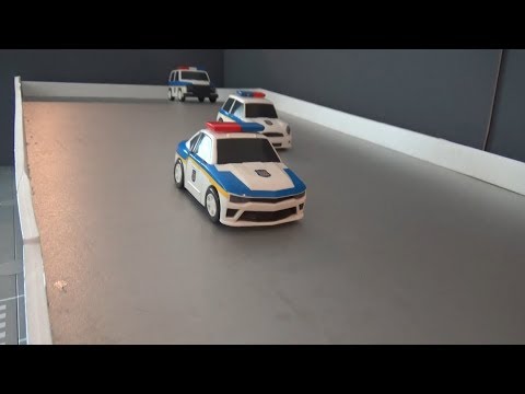 토이캅 경찰차 로봇 미끄럼틀 장난감 놀이 Toycop Police Car Robot Slide Toys Play - YouTube