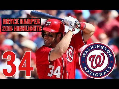 Bryce Harper | 2016 Nationals Highlights HD - YouTube
