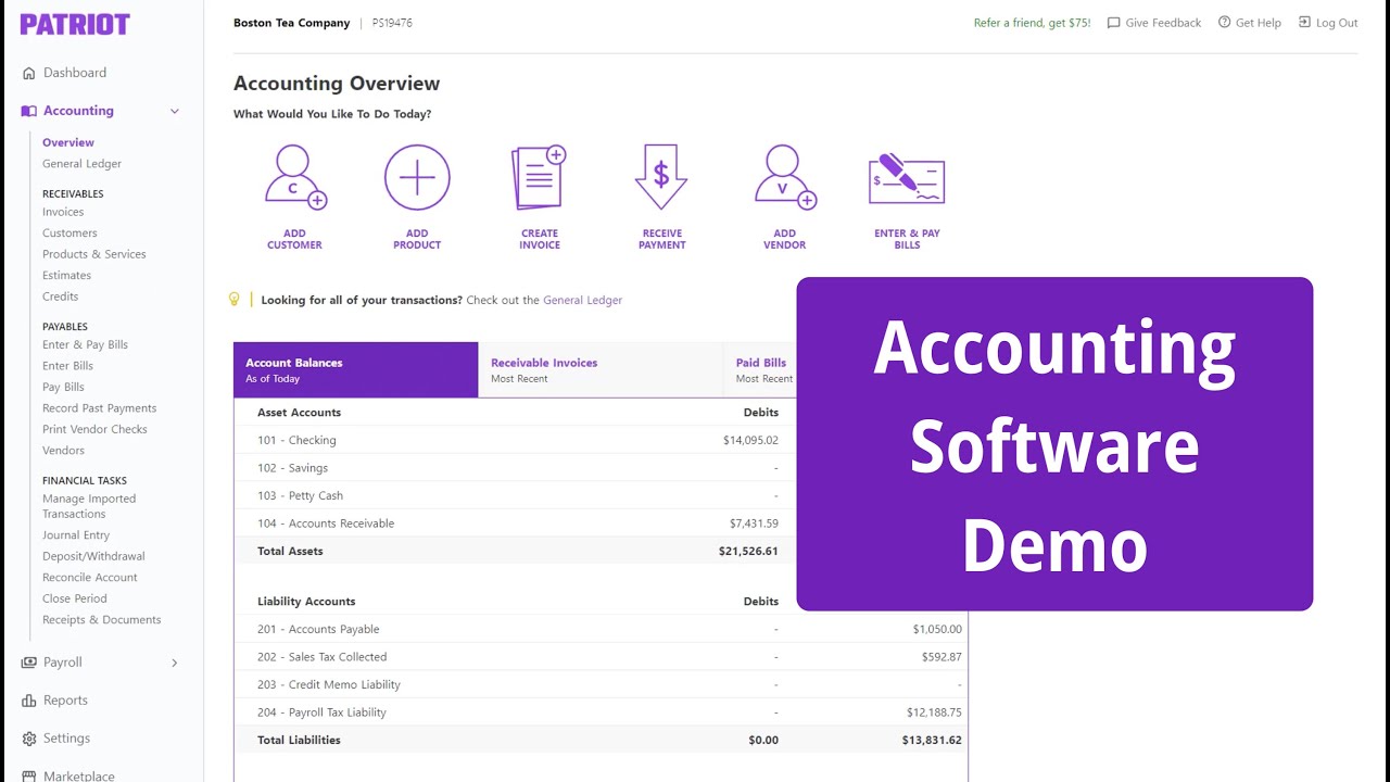 Accounting Software Demo | Patriot Software - YouTube