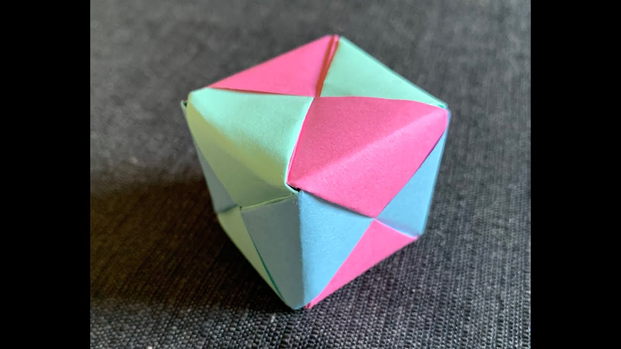 Cube en modules de Sonobe - YouTube