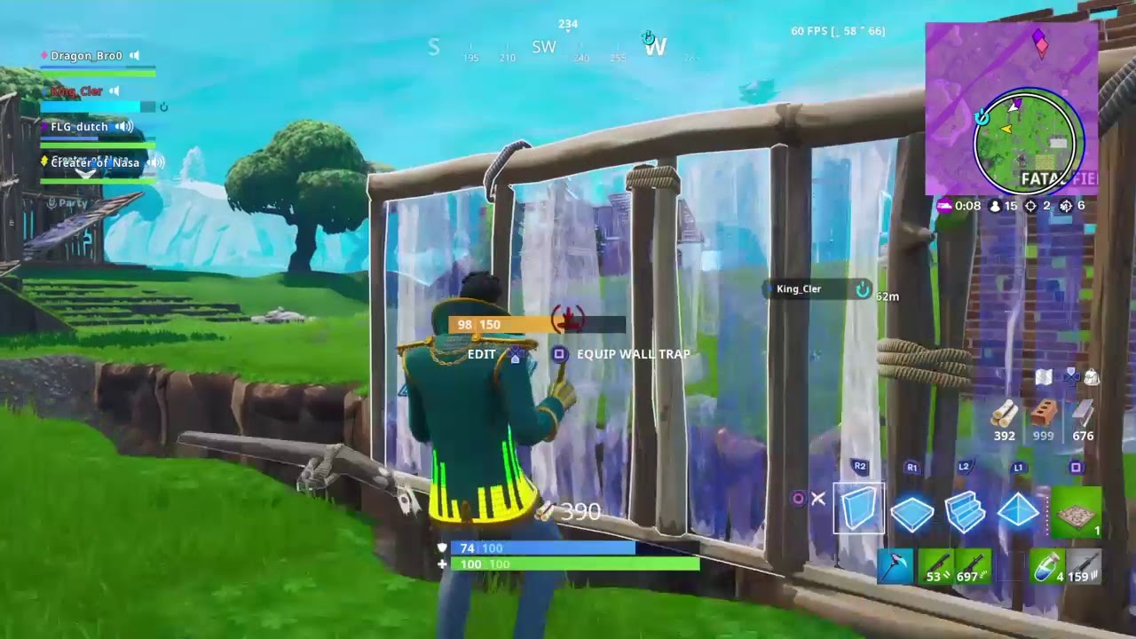 Playing fortnite with friends (Creater_of_Nasa,King_Cler and friend ...