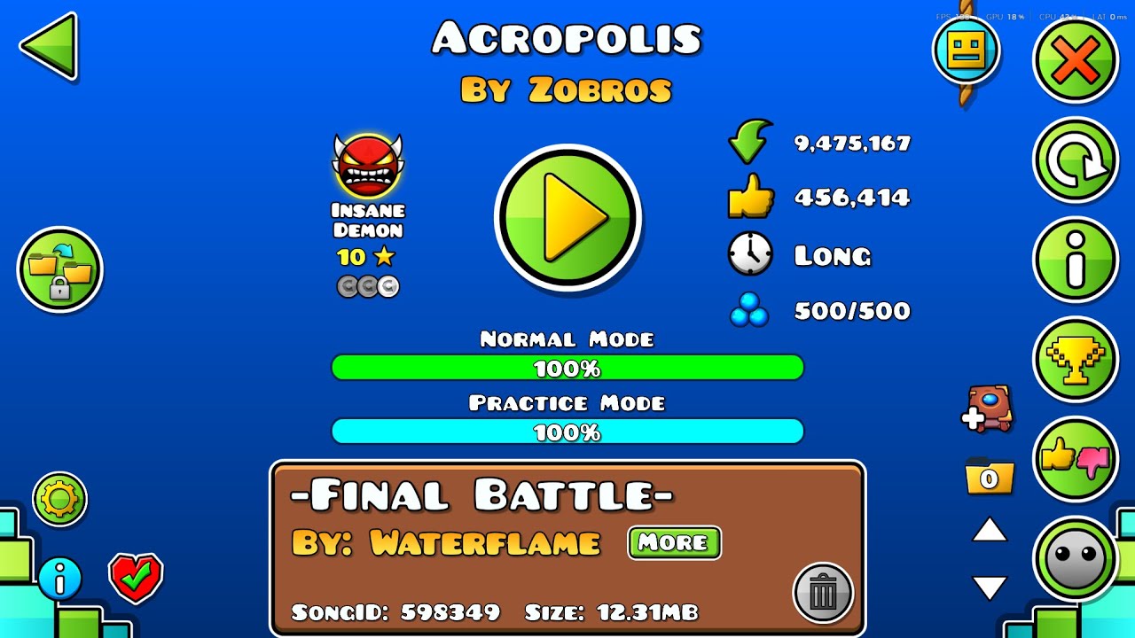 Geometry Dash - Acropolis (INSANE DEMON) - YouTube