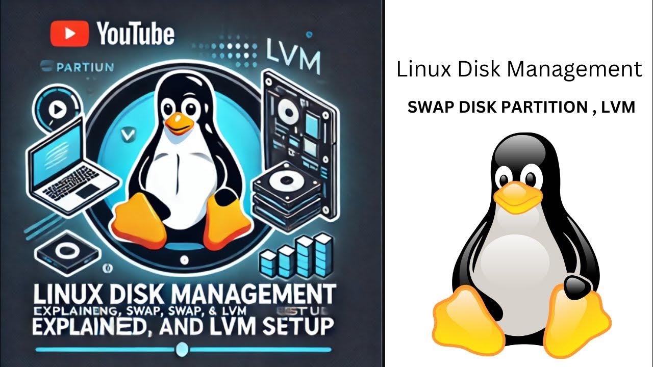 Disk Mangement - Create Partition, SWAP, LVM - YouTube