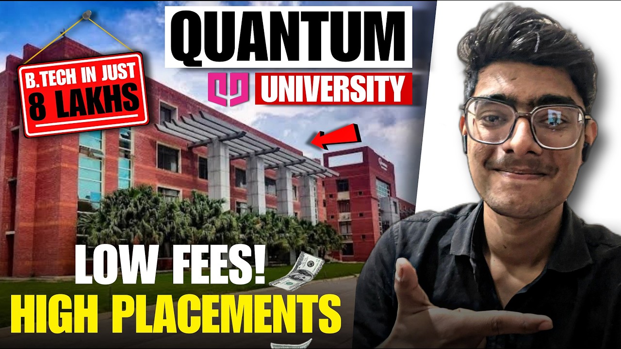 Quantum University Roorkee | B-Tech in just 8 Lakh Fees | High ...