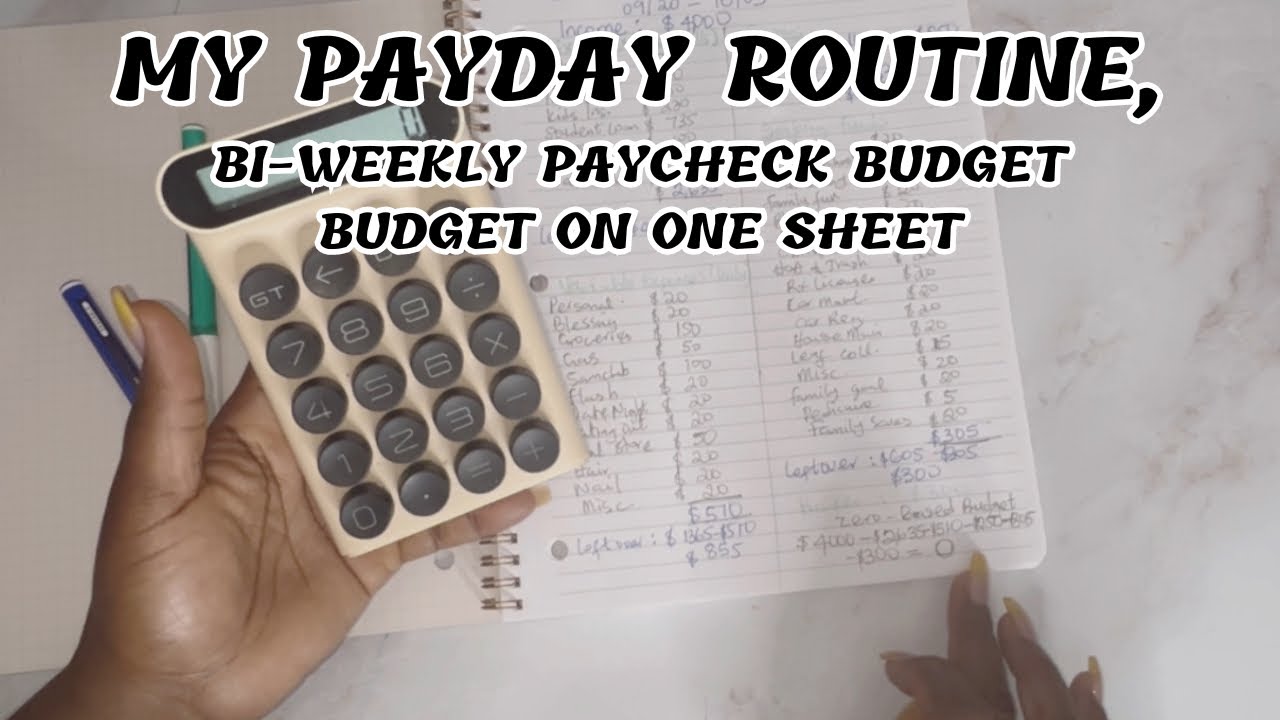 Simplify Your Finances with a ONE-SHEET Budget Revolution! - YouTube