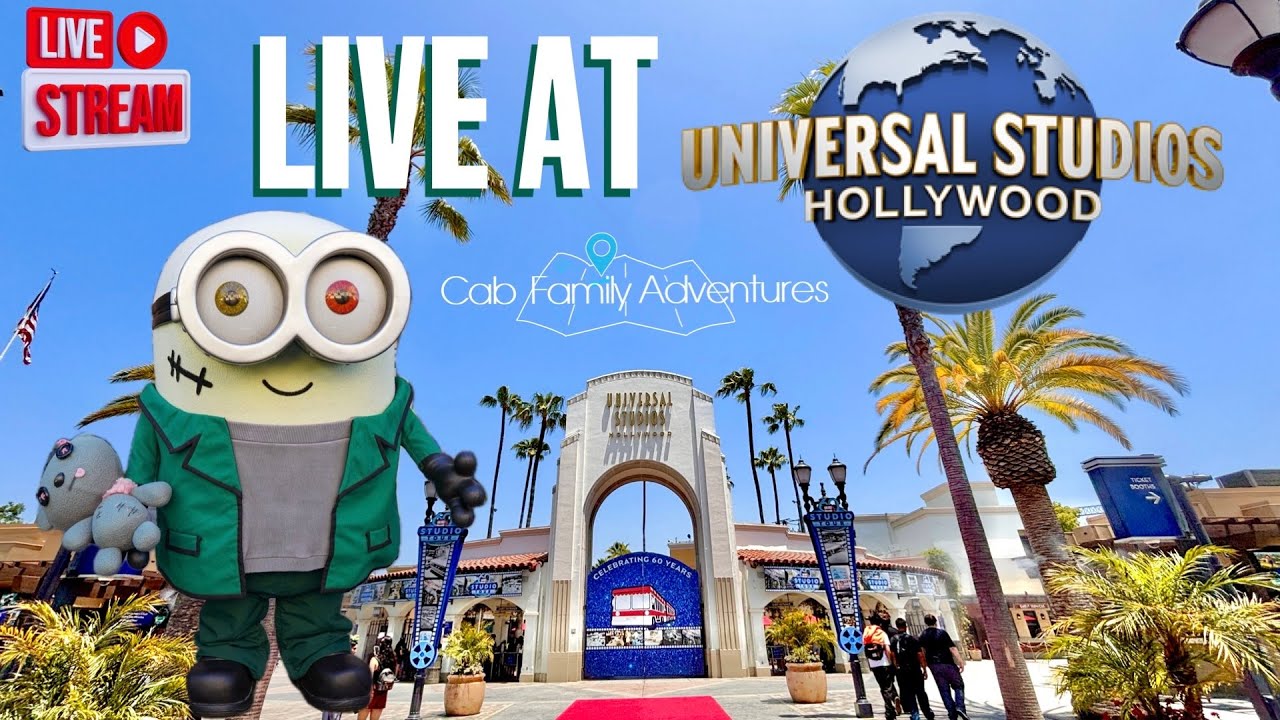 🔴 LIVE at Universal Studios Hollywood!! Can we find Franken-Bob? - YouTube