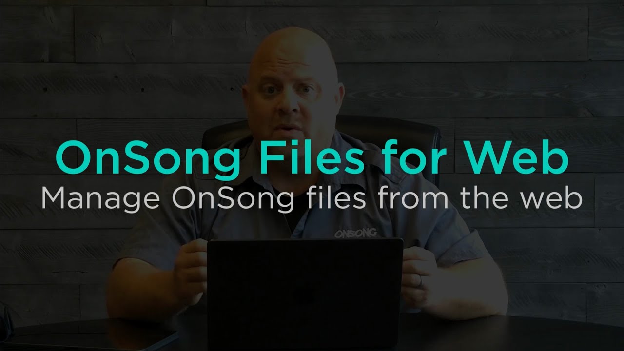 Managing OnSong Files on the Web - YouTube