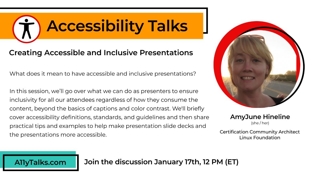 Creating Accessible and Inclusive Presentations - AmyJune Hineline ...