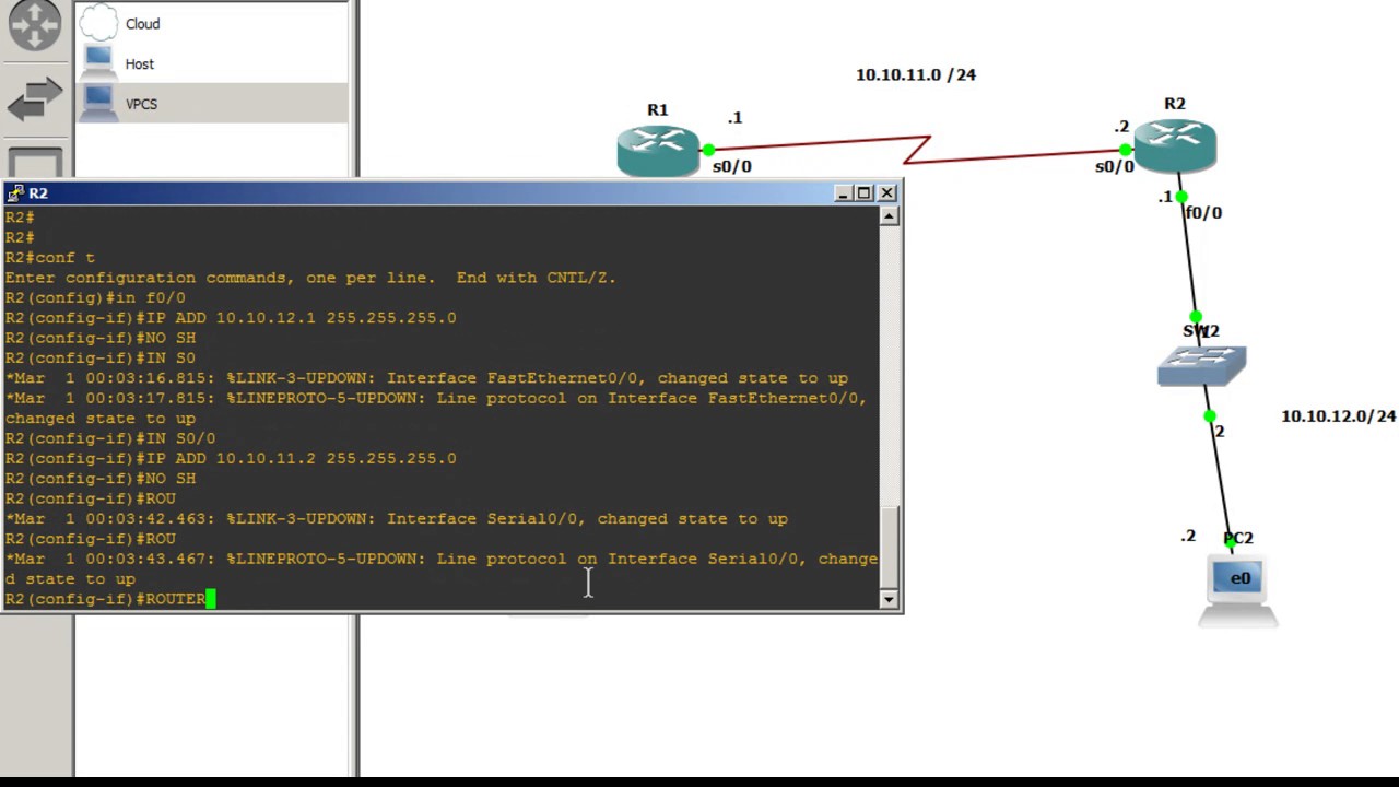 GNS3 Basic Topology - WAN - YouTube