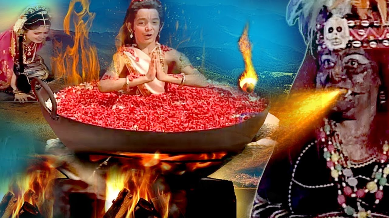 Demon Sursa put Prahlad into boiling oil @tamilseries971 - YouTube