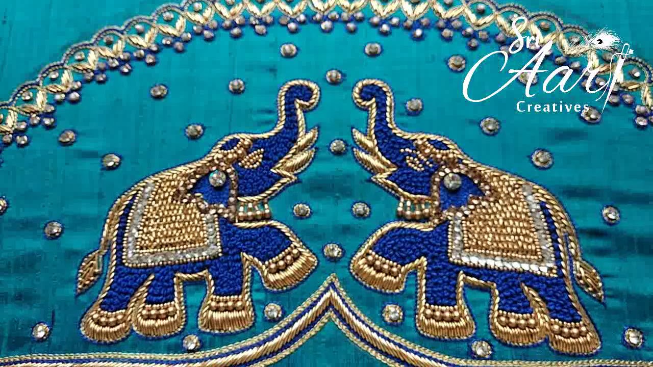 Aari Bridal Designs by Sri Aari Creatives - 32 - YouTube