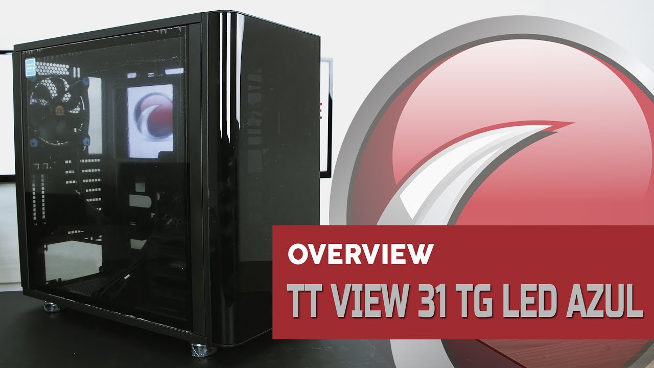 THERMALTAKE - Gabinete View 31 TG Led Azul - Overview - YouTube
