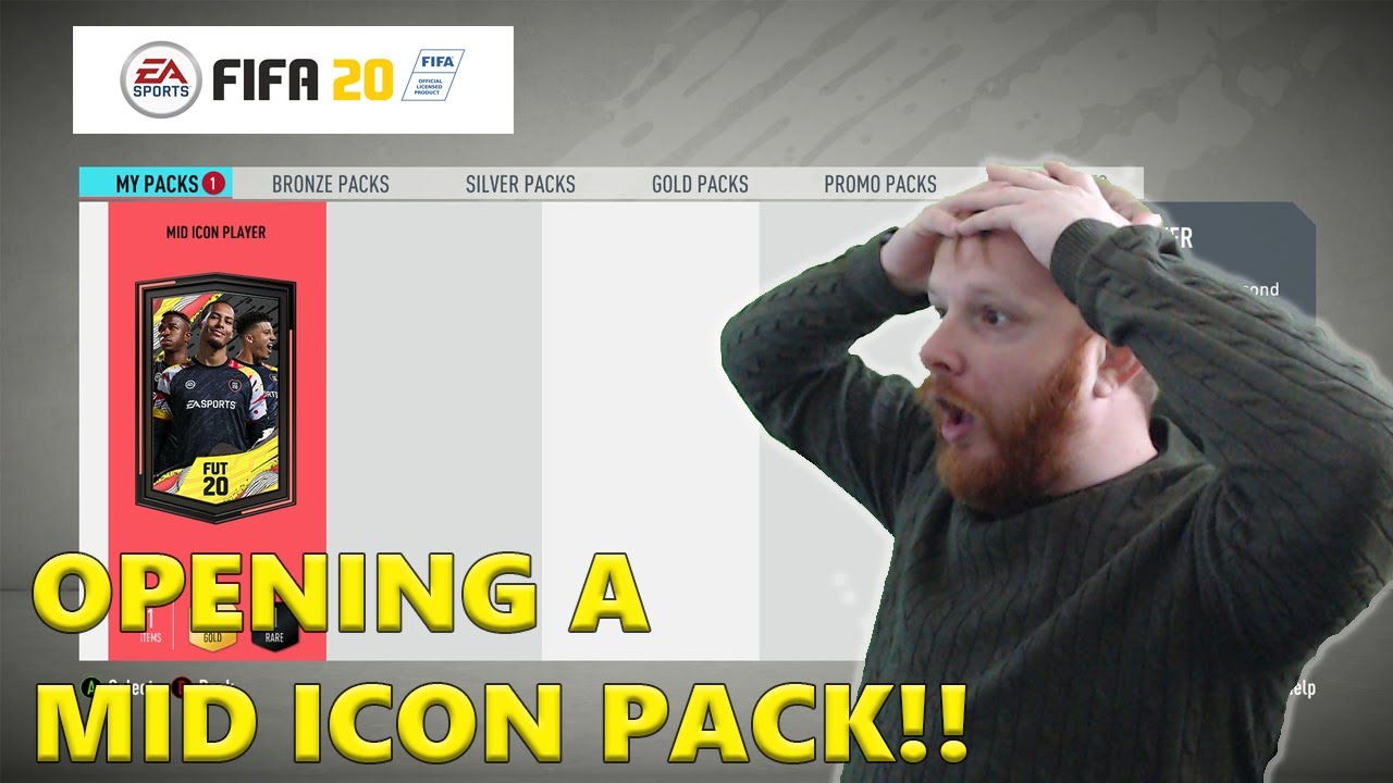 FIFA 20- OPENING A MID ICON PACK!!! OMG!!! - YouTube