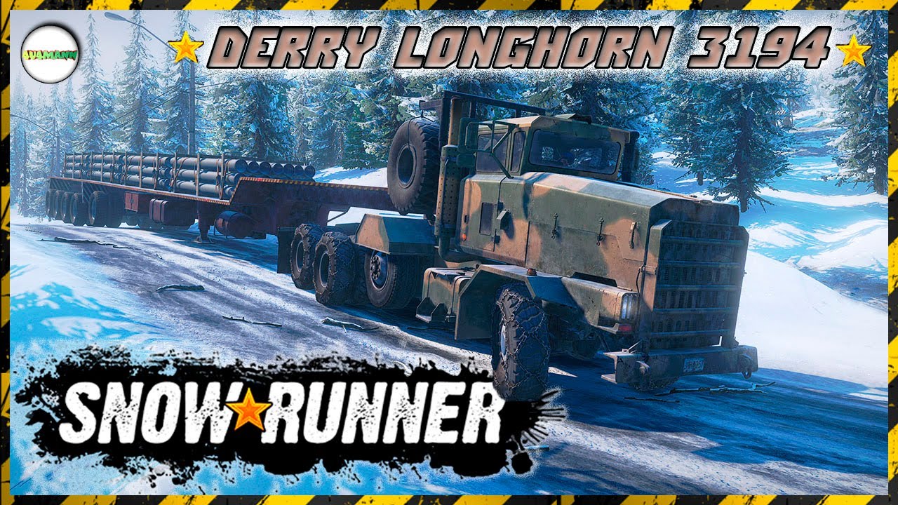 SNOWRUNNER - DERRY LONGHORN 3194. БЕЛАЯ ДОЛИНА. АЛЯСКА. #24 - YouTube