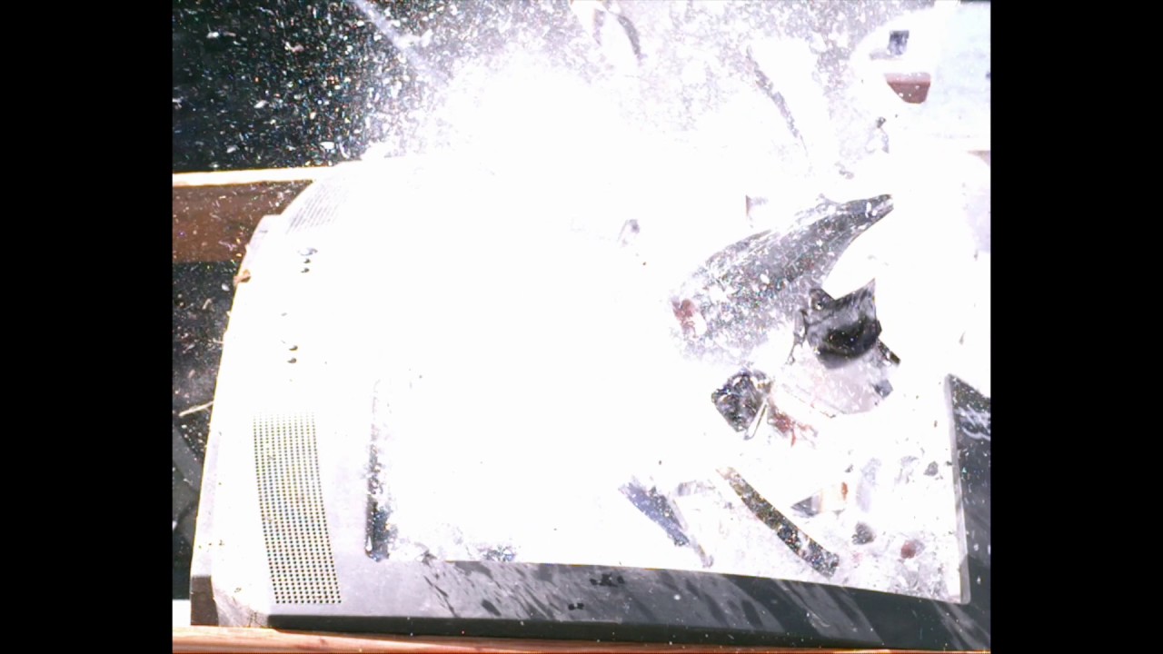 Prying out a CRT goes bad. - YouTube