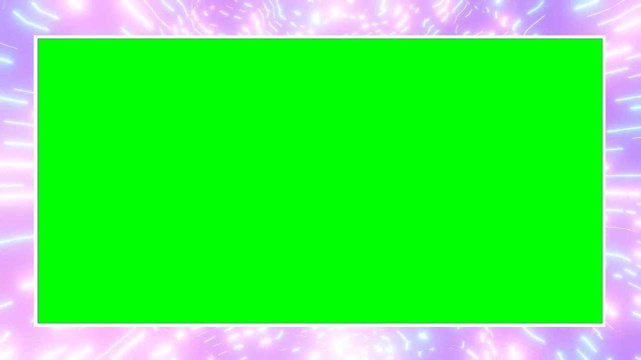 abstract Visual border frame - green screen effects - chroma key ...