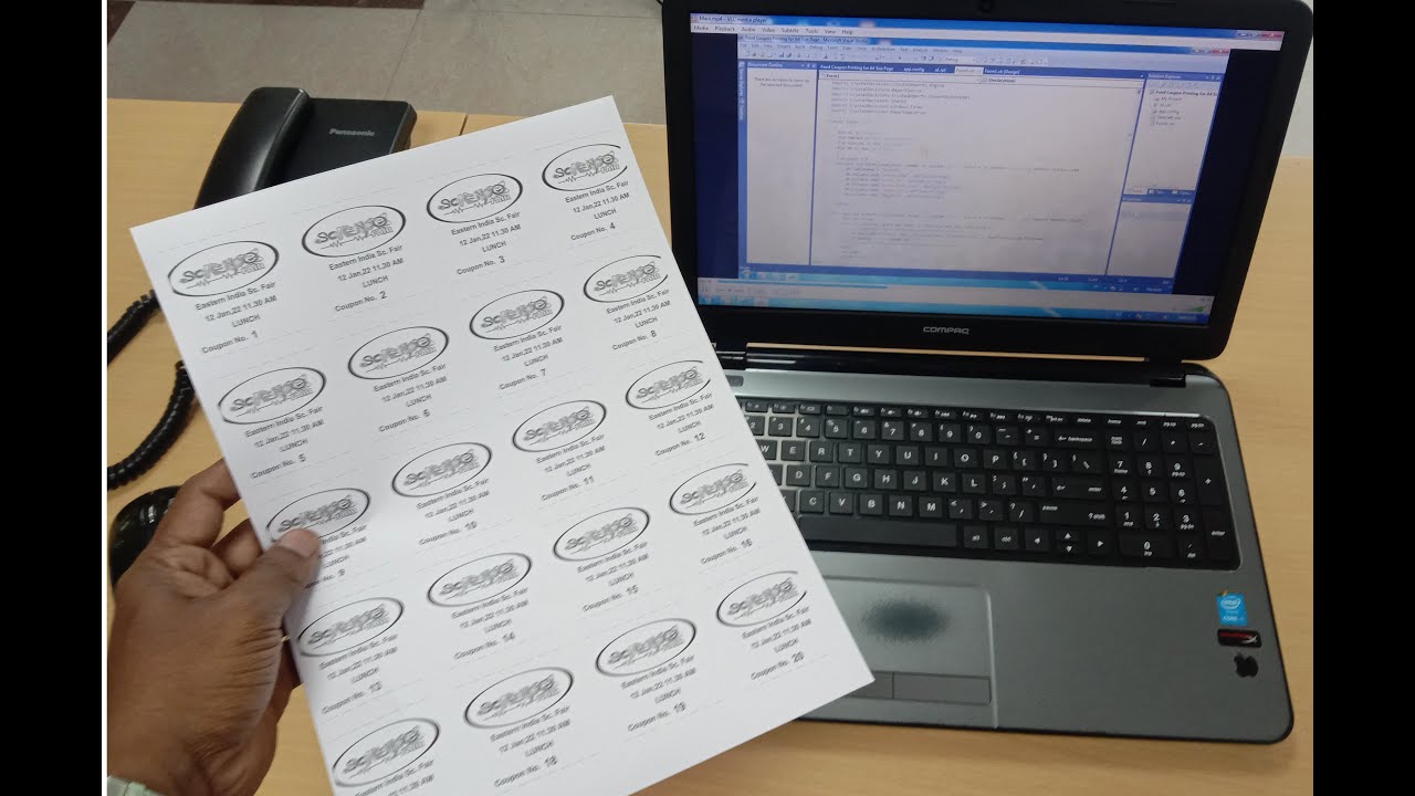 Food Coupon Printing Software for A4 Size Page - YouTube