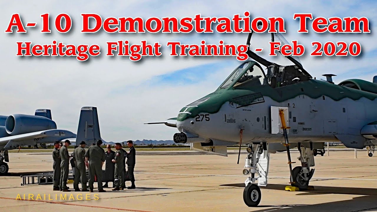 A-10 Heritage Paint Scheme in Flight Feb 2020 - YouTube