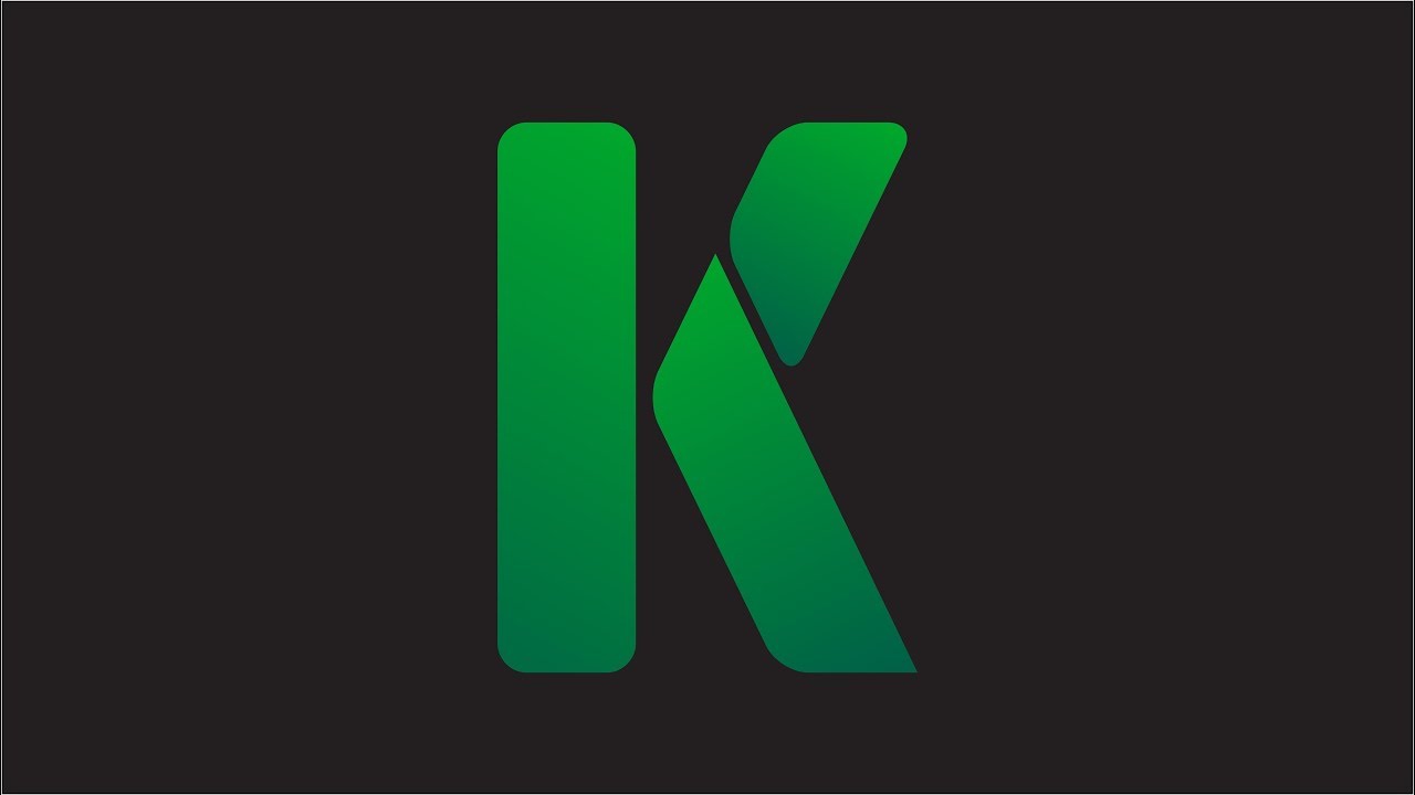 How to design K letter logo | Adobe Illustrator Tutorial - YouTube