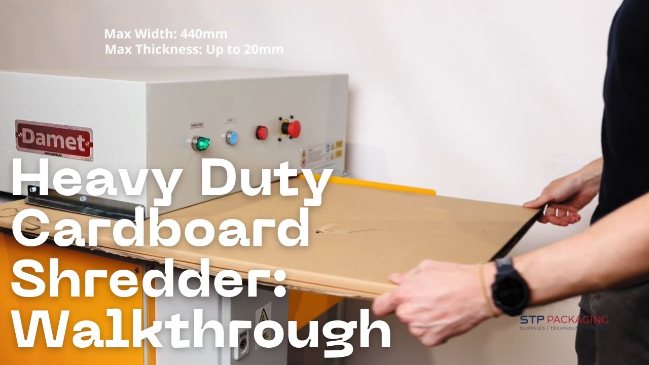 Heavy Duty Cardboard Shredder: Walkthrough - YouTube