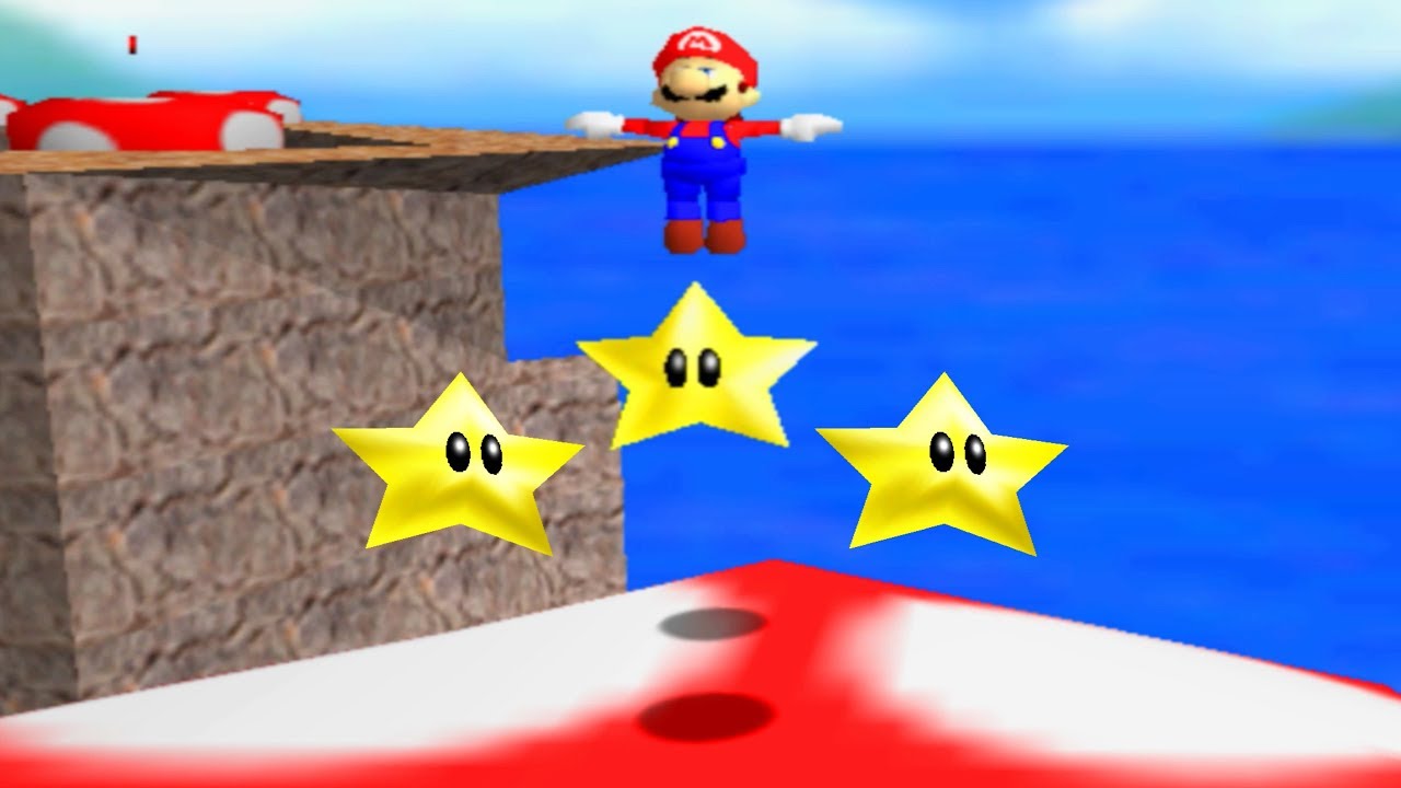 Super Mario 64 100% Guide Part 19 of 25 All 120 Power Stars, Red Coins ...