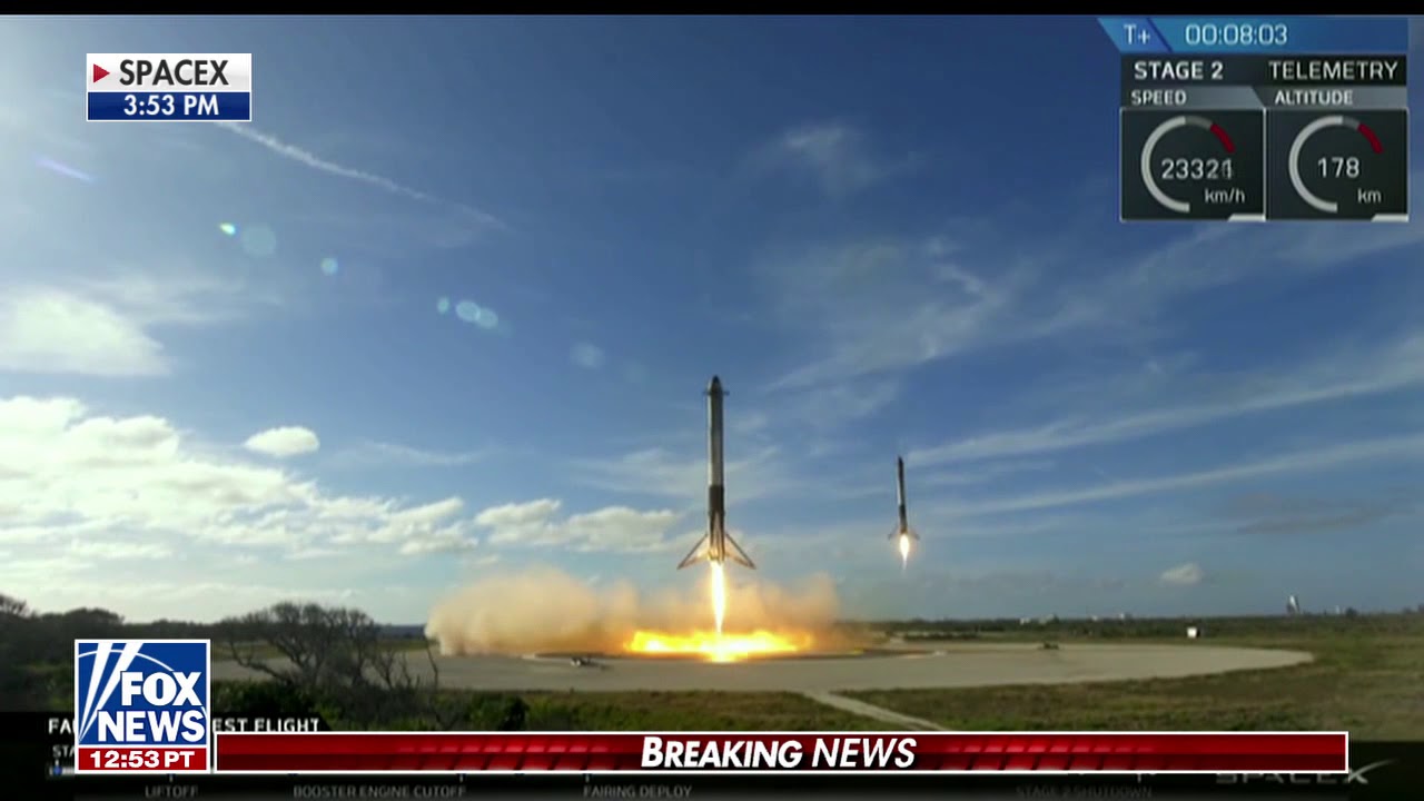 SpaceX Boosters Landing - YouTube