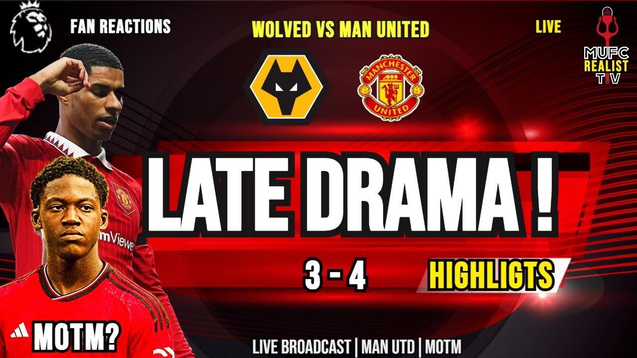 KOBBIE MAINO THE HERO! Wolves 3-4 Manchester United - Fan Reaction and ...