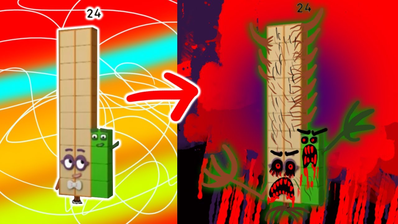 Numberblocks Show Season 4 episode 9 Its A Hole New World 24 As HORROR ...